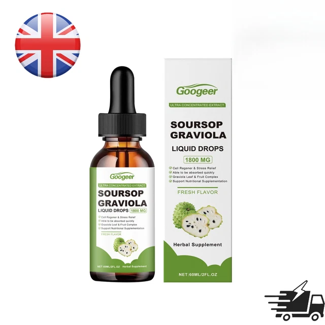 SOURSOP AND MULTIVITAMIN Liquid Drop Supplement 60ml With Natural ...