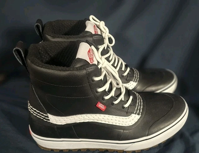 VANS STANDARD MID MTE Boots Black White Men Size 12 New No Box Defects ...