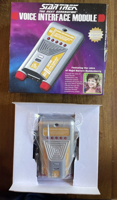 RARE VINTAGE STAR Trek TNG The Next Generation Voice Interface Module ... RARE VINTAGE STAR Trek TNG The Next Generation Voice Interface Module ...