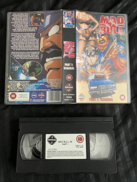 MAD BULL 34 Part 1 VHS Anime Manga - Free Postage £13.39 - PicClick UK