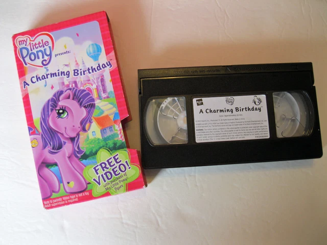MY LITTLE PONY A Charming Birthday VHS Video Tape MLP Ponies Kimono ...