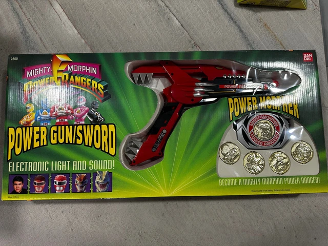 1994 BANDAI MIGHTY Morphin Power Rangers Power Gun/Sword + Power ...