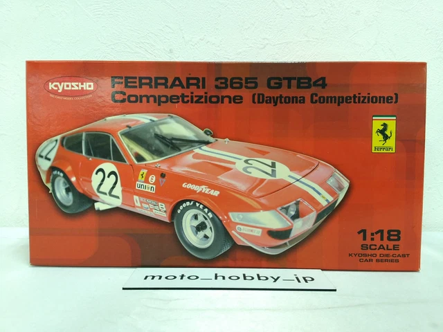 KYOSHO 1/18 FERRARI 365 GTB4 Daytona 1973 Racing Car Model Kit 08164B ...
