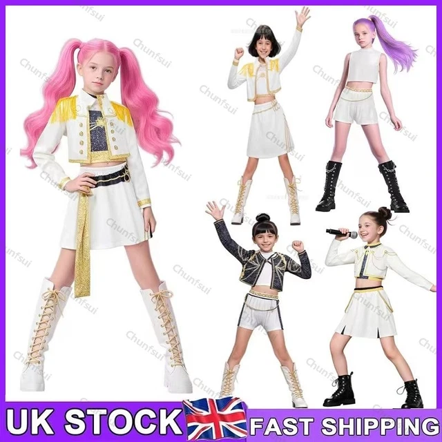 UK KIDS K.POP Demon Hunters Zoey Rumi Mira Costume Fancy Dress Cosplay Book Week £16.58 ...
