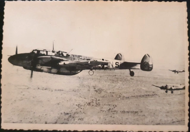 GERMAN PHOTO WW2 WWII ARCHIVE : MESSERSCHMITT Bf-110 _ LUFTWAFFE EUR 11 ...