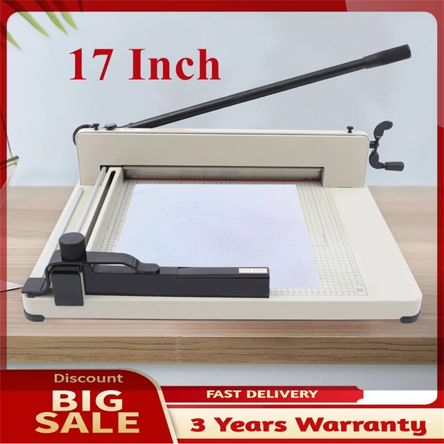 HEAVY DUTY PAPER Cutter 17 inch Manual Guillotine Page Trimmer Metal ...