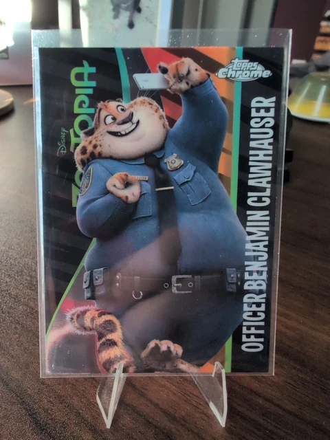 2025 TOPPS CHROME Disney Officer Benjamin Clawhauser Zootopia Insert # ...