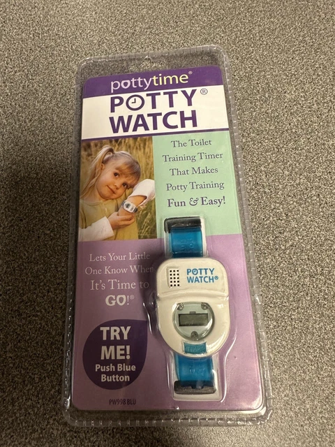 POTTY TIME | Potty Watch | Toilet Training Aid Reminder Timer Blue NEW ...