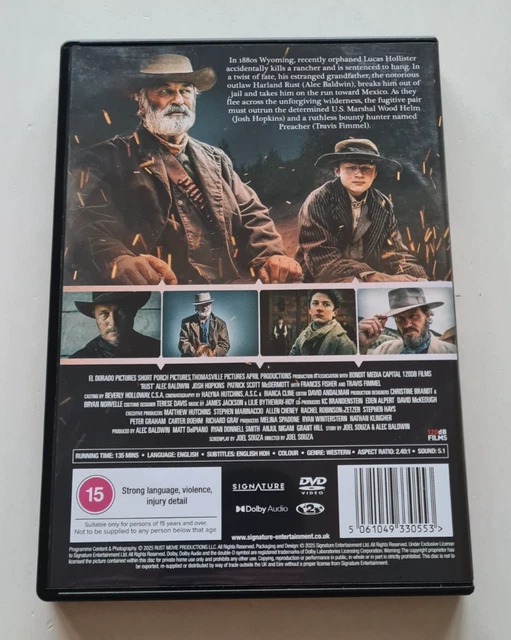 RUST DVD 2024 Alec Baldwin Josh Hopkins Patrick Scott McDermott Frances Fisher £5.95 - PicClick UK