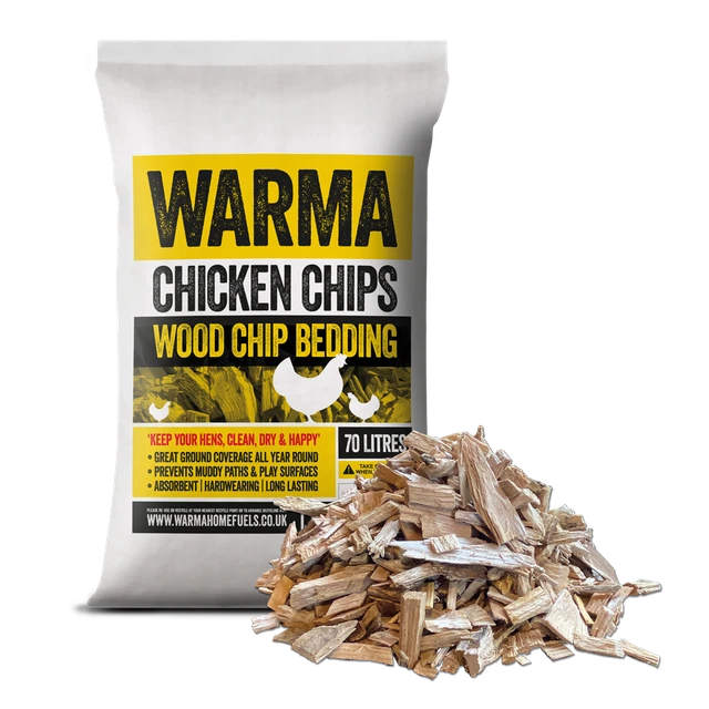 WARMA CHICKEN CHIPS Wood Chip Bedding 70L - Farm Bedding £32.99 ...