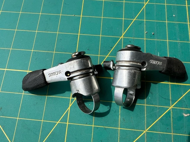 VINTAGE SUNTOUR POWER Thumb Shifters Thumbies 1980s MTB ATB Friction ...