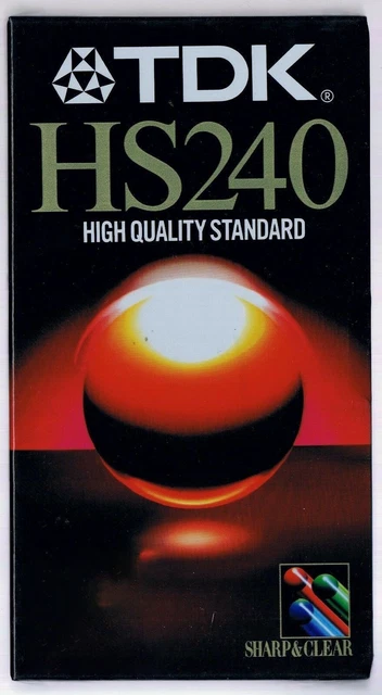 VHS VERGINE TDK HS-240 HIGH QUALITY STANDARD nuova sigillata EUR 3,90 - PicClick FR