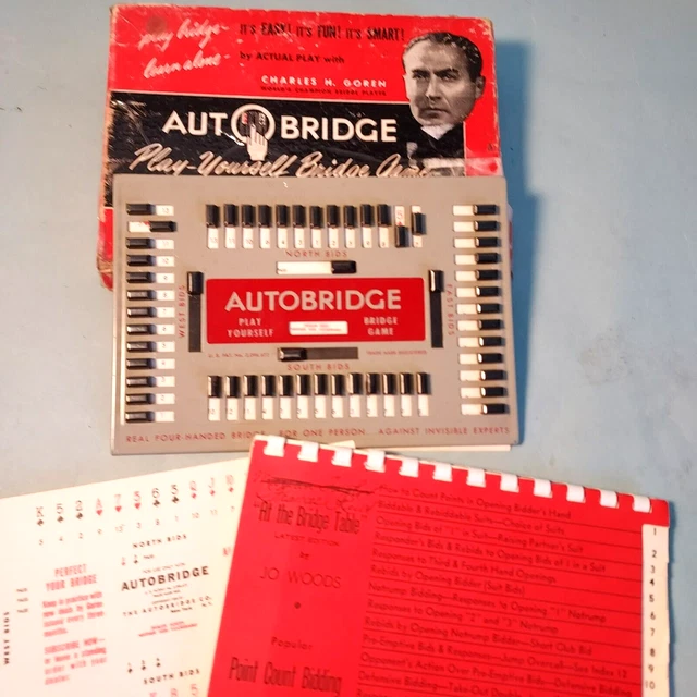 VINTAGE AUTO BRIDGE Play Yourself Game Complete Auto Bridge Unit ...