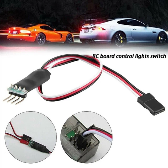 TWO CHANNELS CONTROL Switch Receiver Cord Model Car Lights Remote For ...