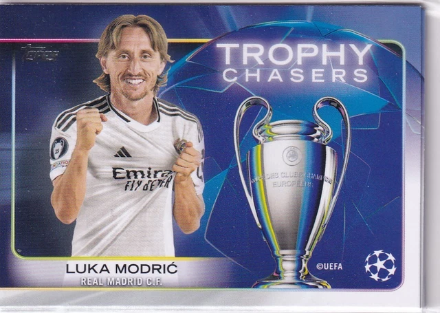 TOPPS CL CLUB Competition 2025 N º RF-19 Luka Modric Trophy Chasers EUR ...