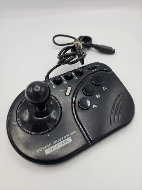 ASCIIWARE POWER CLUTCH SG Controller Joystick Model 5700 Sega Genesis ...