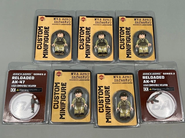 COMBO BRICKMANIA & Brickarms Vietnam - Infanterie NVA (5x) + Brickarms ...