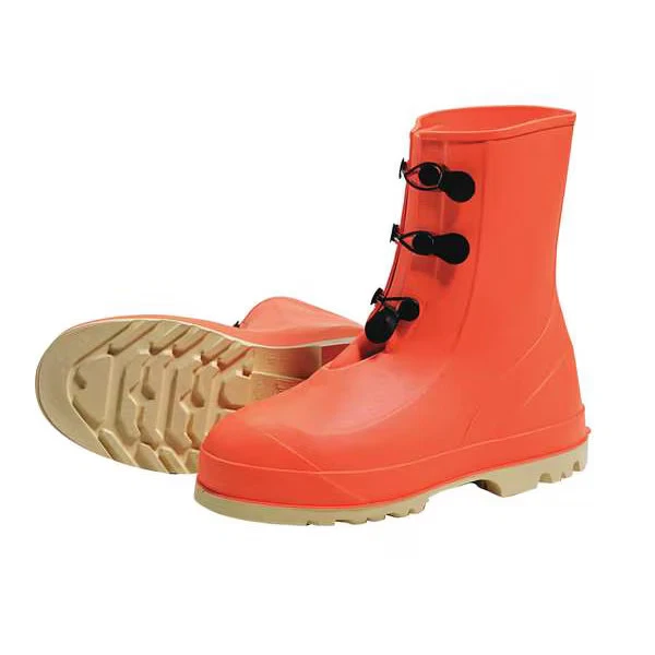 TINGLEY MEN'S HAZPROOF Mid Rubber Boots, Steel Toe, 11" Height, Orange ...