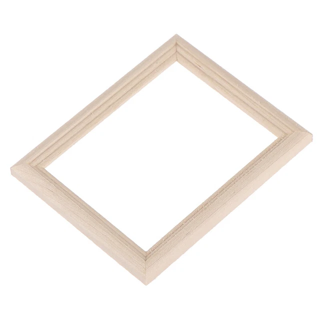 1/12 DOLLHOUSE MINIATURE Wooden Photo Frame Model Toys Furniture ...