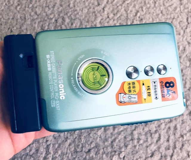 PANASONIC RQ SX57 Walkman Cassette Player, Excellent Green ! Tested ...