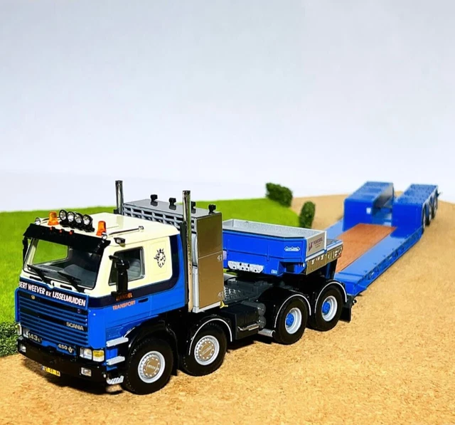 SCANIA 143 8X4 low loader 3 axle"Weever"WSI truck models 01-3392 EUR ...