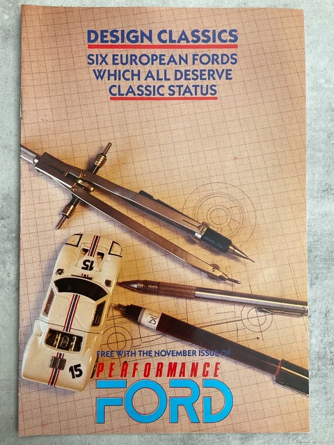 PERFORMANCE FORD MAGAZINE Supplement - Design Classics - November 1990 ...