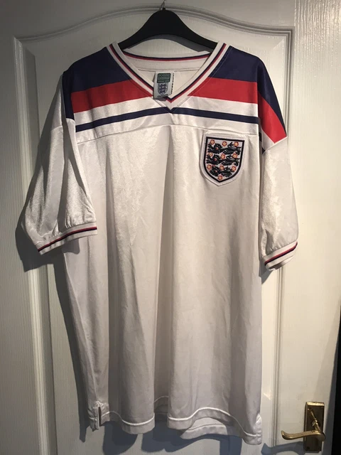 ENGLAND HOME SHIRT XXL 80’s Official Scoredraw Retro £22.95 - PicClick UK