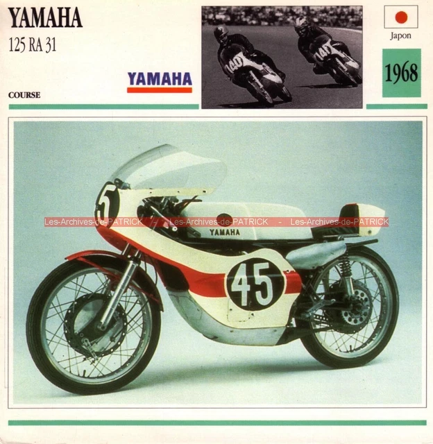 YAMAHA 125 RA 31 1968 RA31 Photo Bill IVY : Fiche Moto #000021 EUR 6,99 ...