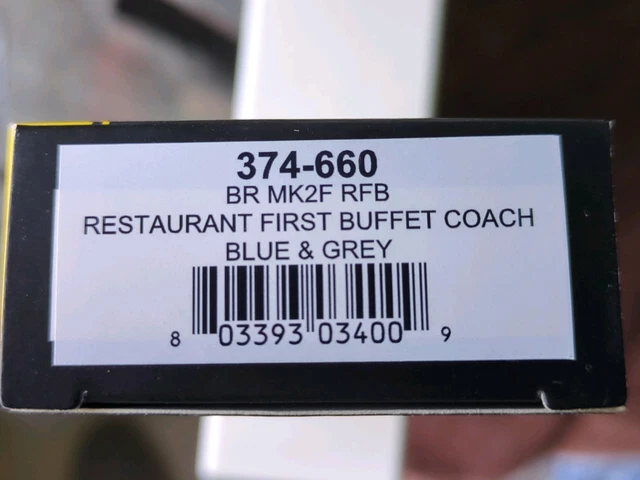 GRAHAM FARISH N Gauge 374-660 BR MK2F RFB Buffet Coach Blue & Grey £15.06 - PicClick UK