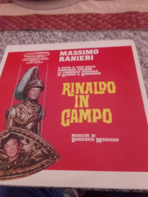 LP VINILE 33 giri MASSIMO RANIERI, DOMENICO MODUGNO RINALDO IN CAMPO ...