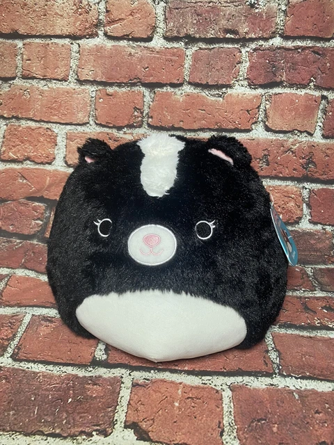 SQUISHMALLOW 12 INCH Selma Skunk Fuzz A Mallow Black White Plush ...