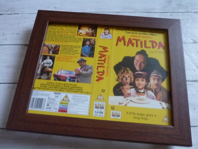 FRAMED 10X8 ORIGINAL vhs sleeve cover matilda roald dahl £21.50 ...