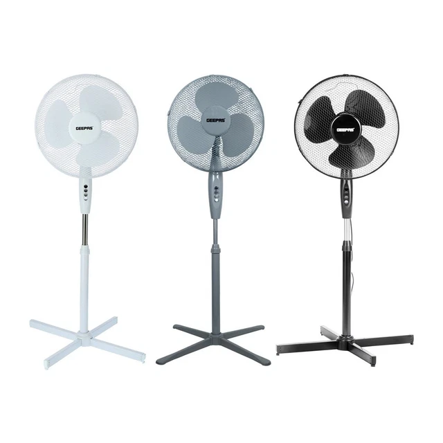 FLOOR STANDING PEDESTAL Fan 16 Inch Oscillating Electric 3 Speed ...