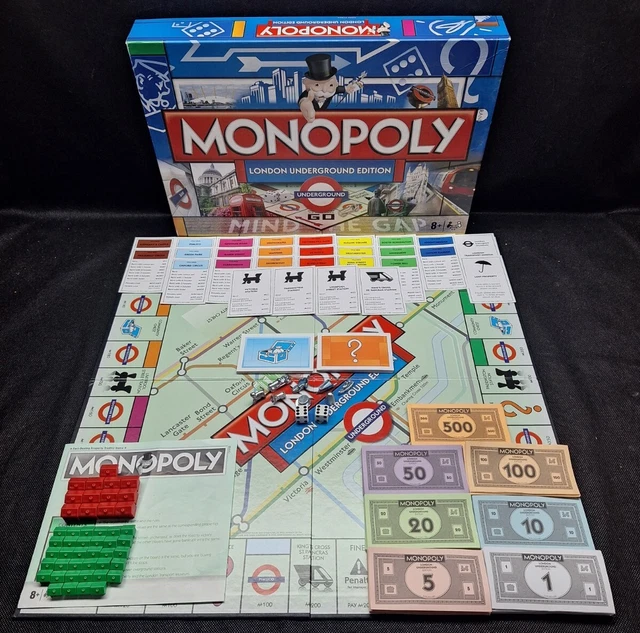 MONOPOLY LONDON UNDERGROUND Edition gioco da tavolo Hasbro completo EUR ...