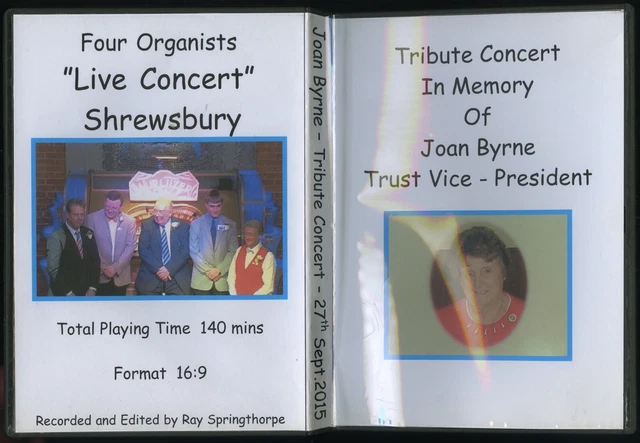 JOAN BYRNE TRIBUTE CONCERT [DVD] Shrewsbury Buttermarket Organ Lobban ...