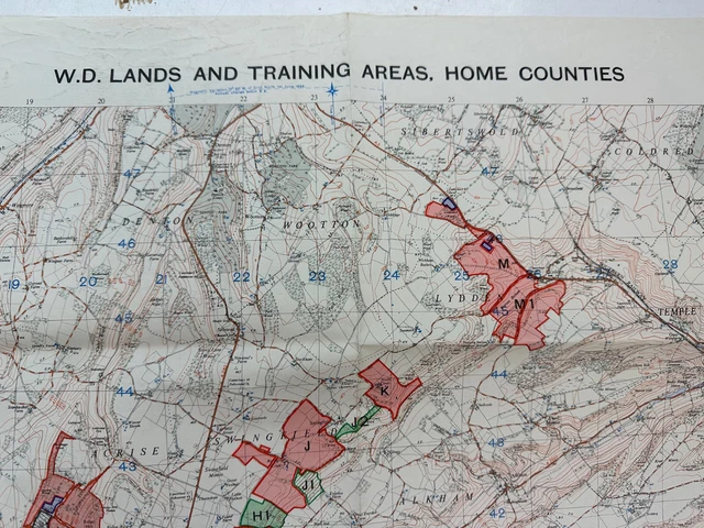 ORIGINAL BRITISH ARMY Training Map - Home Counties Training Area £8.00 ...