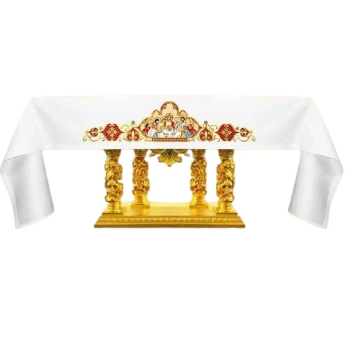 EMBROIDERED ALTAR CLOTH "Last Supper" Tablecloth Church Vestment ...
