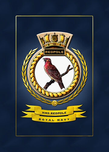 HMS REDPOLE FRAMED Ships Crests - Hundreds Of Hm Ships In Stock £19.99 ...