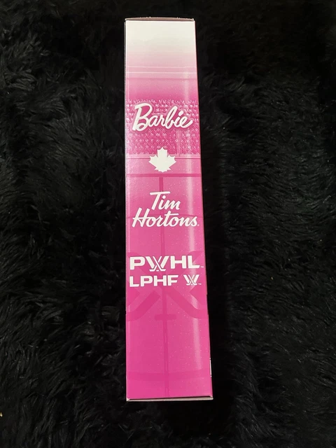BARBIE TIM HORTONS PWHL 2025 Doll Pink Purple Teal Jersey + Stick/ Puck ...