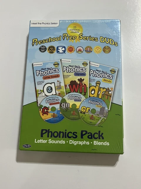 PHONICS PACK: MEET the Phonics: Letter Sounds, Digraphs & Blends 3-DVD ...