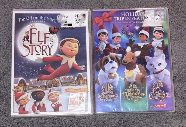 AN ELF’S STORY/ELF Pets DVD Santas Saint Bernards/Reindeer/Fox Cubs ...
