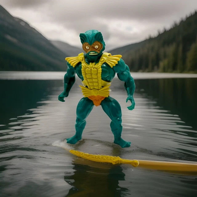 MOTU MASTERS OF the Universe He Man Merman Lot 100 % Complet Figurines ...