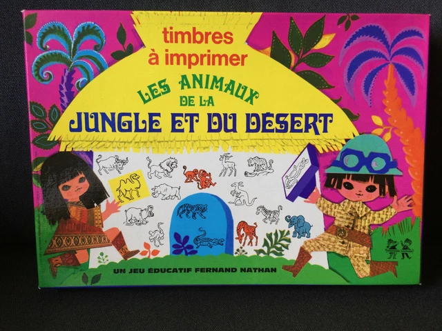 VINTAGE JEU LES timbres à imprimer Fernand Nathan 1971 France EUR 5,00 ...