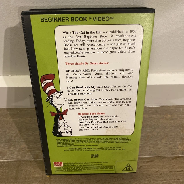 DR. SEUSS ABC VHS Dr Seuss Vhs Kids Beginner Book Video Used EUR 20,09 ...