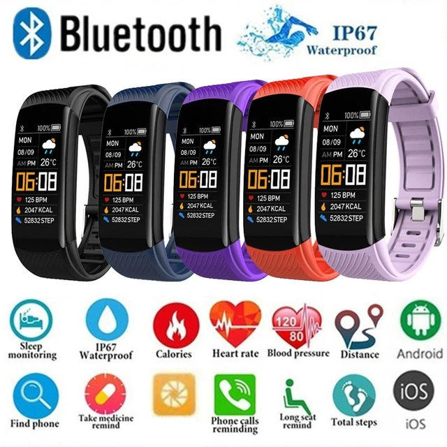 HEART RATE SMART Bracelet Watch Smartwatch for Android IOS/Women Men £12.85 - PicClick UK