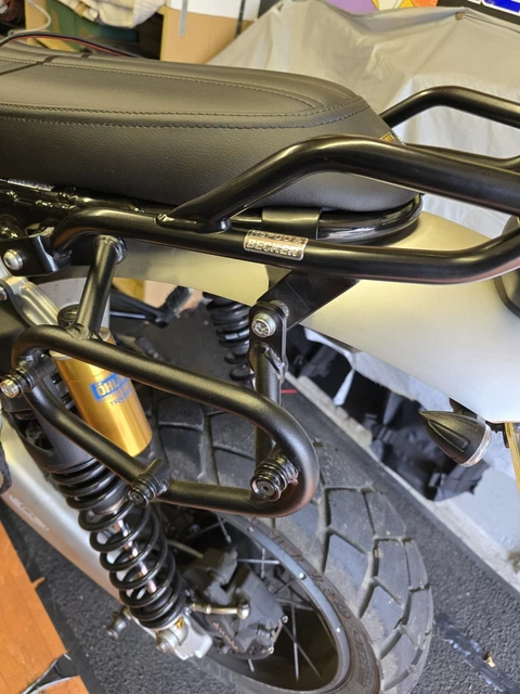 TRIUMPH SCRAMBLER 1200 XE Rear Rack - Black BY HEPCO & BECKER (From ...