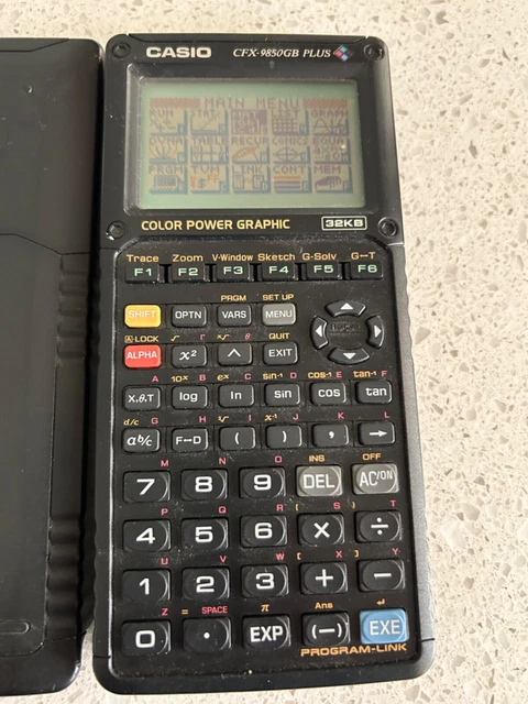 CASIO COLOUR SCIENTIFIC Calculator Graphing CFX-9850GB PLUS Complete ...