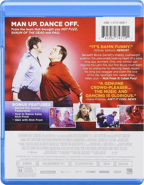 CUBAN FURY (BLU-RAY) Nick Frost Rashida Jones Chris O'Dowd Olivia ...