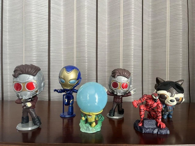 MARVEL FIGURE GACHA Gacha Tthe Avengers Star Lord Spiderman Carnage ...