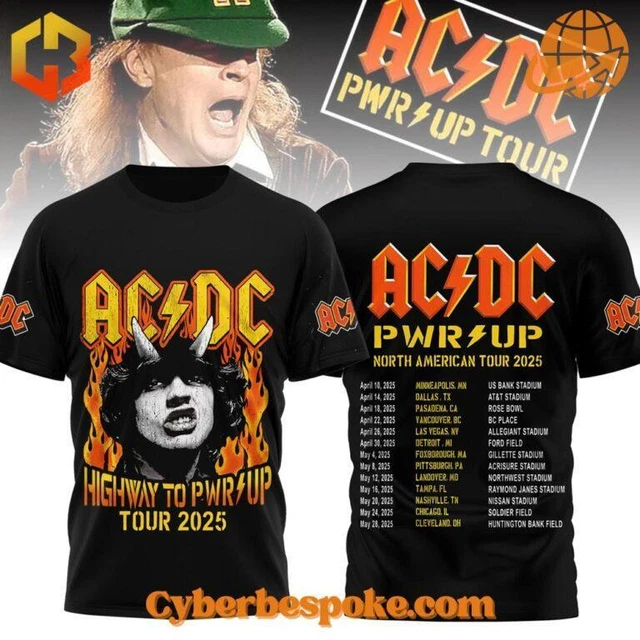 AC DC HIGHWAY to Power Up Tour 2025 Shirt £20.78 - PicClick UK